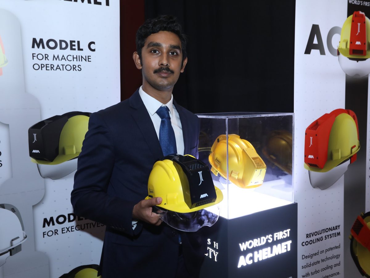 World’s first air-conditioned helmet launched in Indian Pavilion at ...